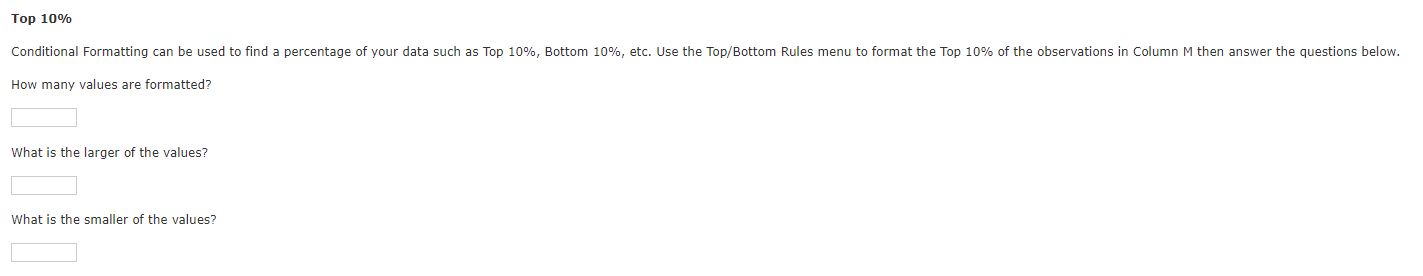 Solved The Conditional Formatting tool in Microsoft Excel is | Chegg.com