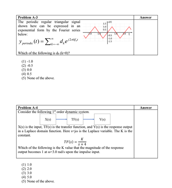 Solved Answer Problem A-3 The periodic regular triangular | Chegg.com