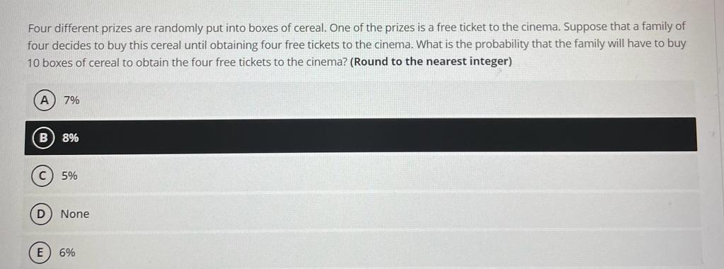 Solved Four different prizes are randomly put into boxes of | Chegg.com