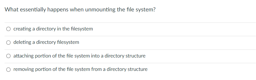 Solved Which of the following file system layers is in the | Chegg.com