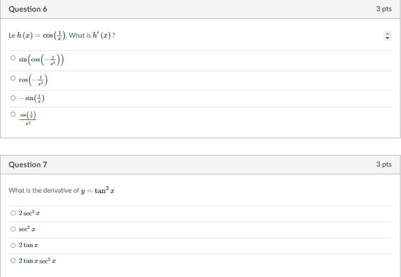 Solved Question 1 2 pts What are the inner and outer | Chegg.com