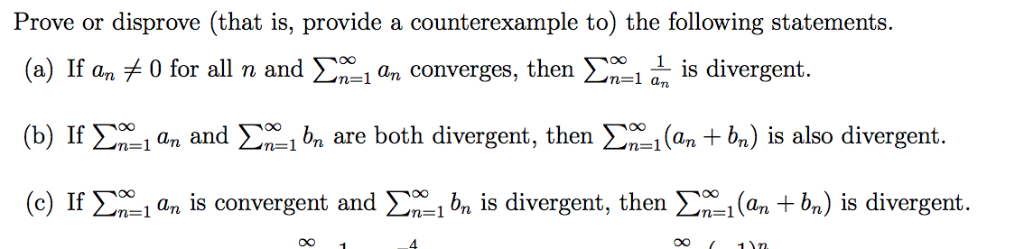 Solved disprove (that is, provide a counterexample to) the | Chegg.com
