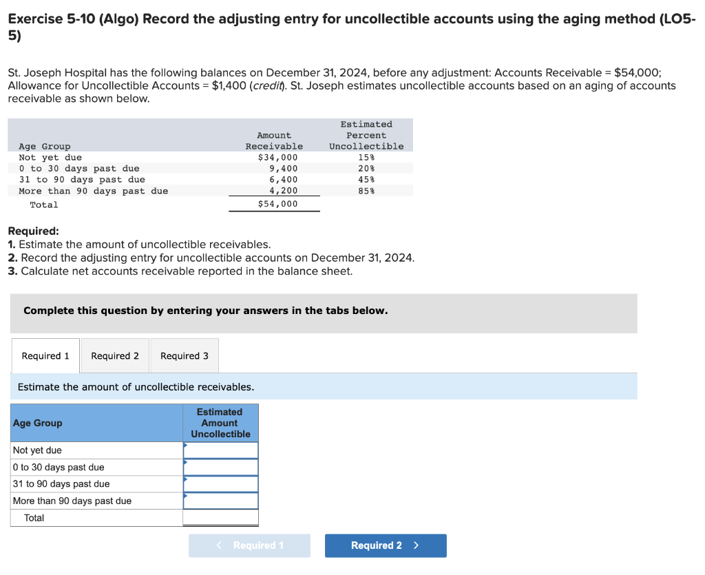 Solved Exercise 5-10 (Algo) Record the adjusting entry for | Chegg.com Solved Exercise 5-10 (Algo) Record the adjusting entry for | Chegg.com