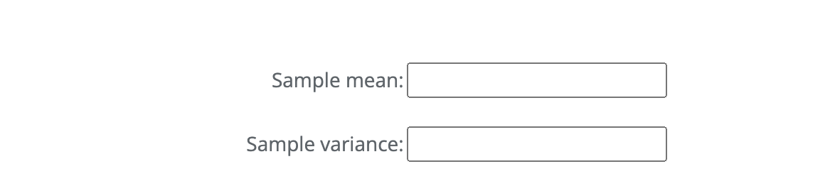 Solved Calculate the sample mean and sample variance for the | Chegg.com