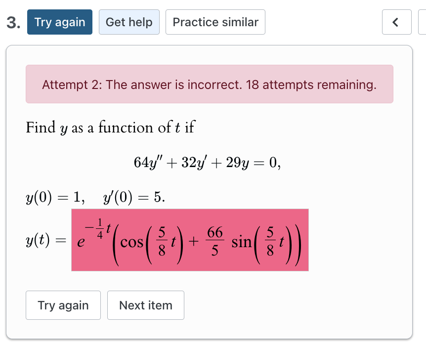 Solved Attempt 2: The answer is incorrect. 18 ﻿attempts | Chegg.com