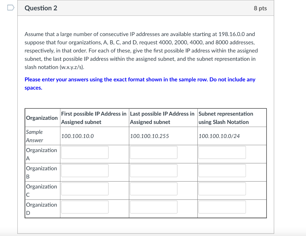 Solved Question 2 8 pts Assume that a large number of | Chegg.com