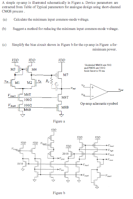 Solved A simple op-amp is illustrated schematically in | Chegg.com