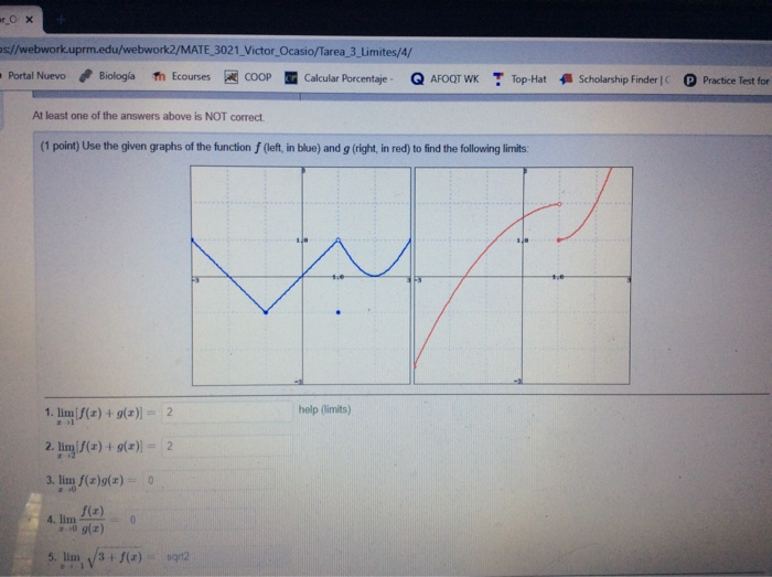 Solved s://webwork.uprm.edu/webwork2/MATE 3021_Victor | Chegg.com