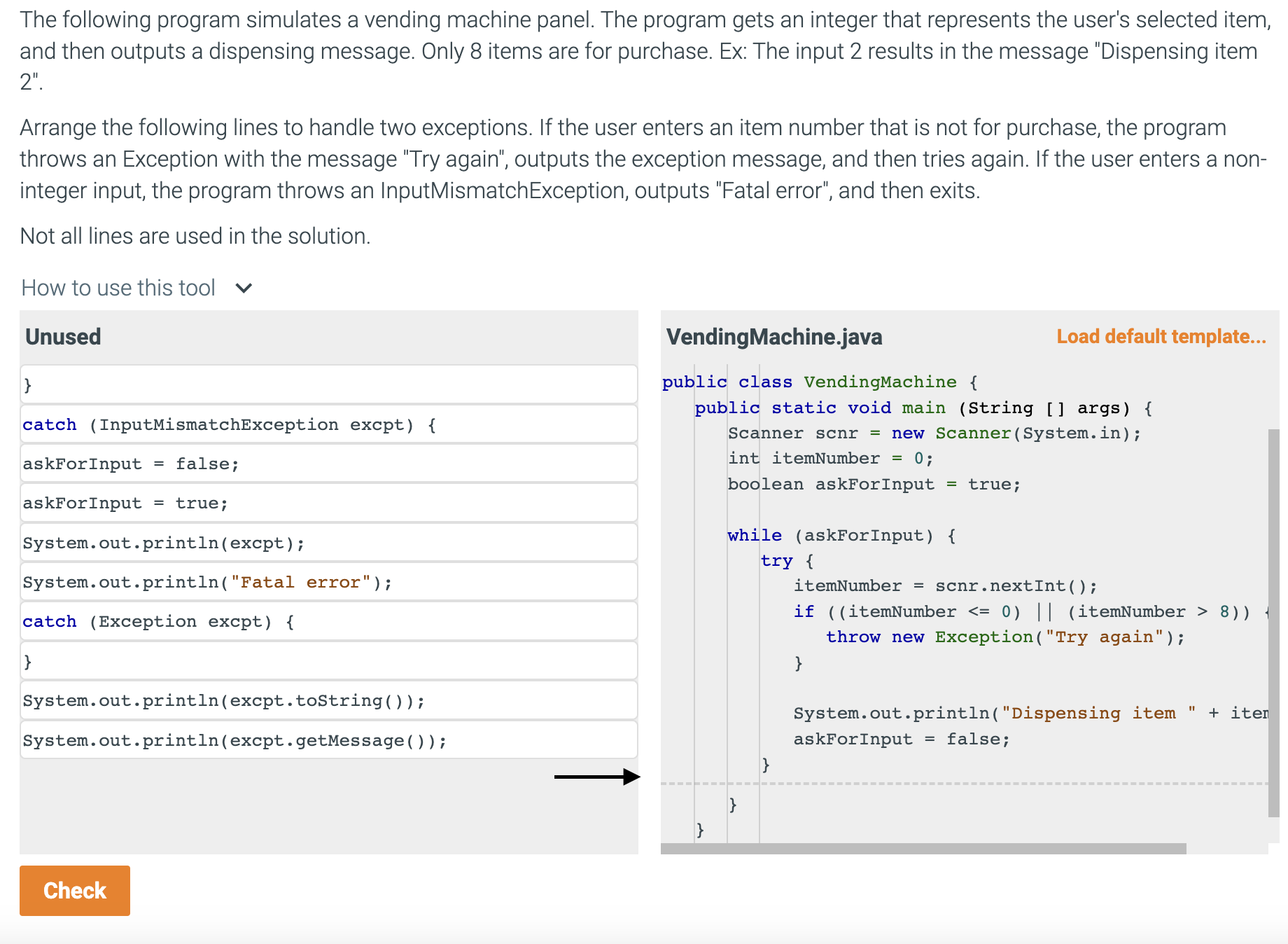 Solved **** 7 blocks are expected to be used where the arrow | Chegg.com