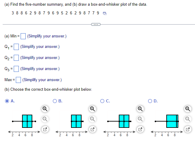 Solved (a) Find the five-number summary, and (b) draw a | Chegg.com