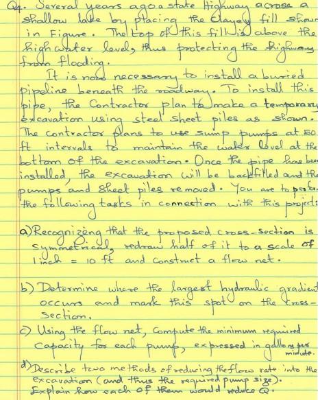 Solved Q. Several years agoa state Highway a crase a shallow | Chegg.com