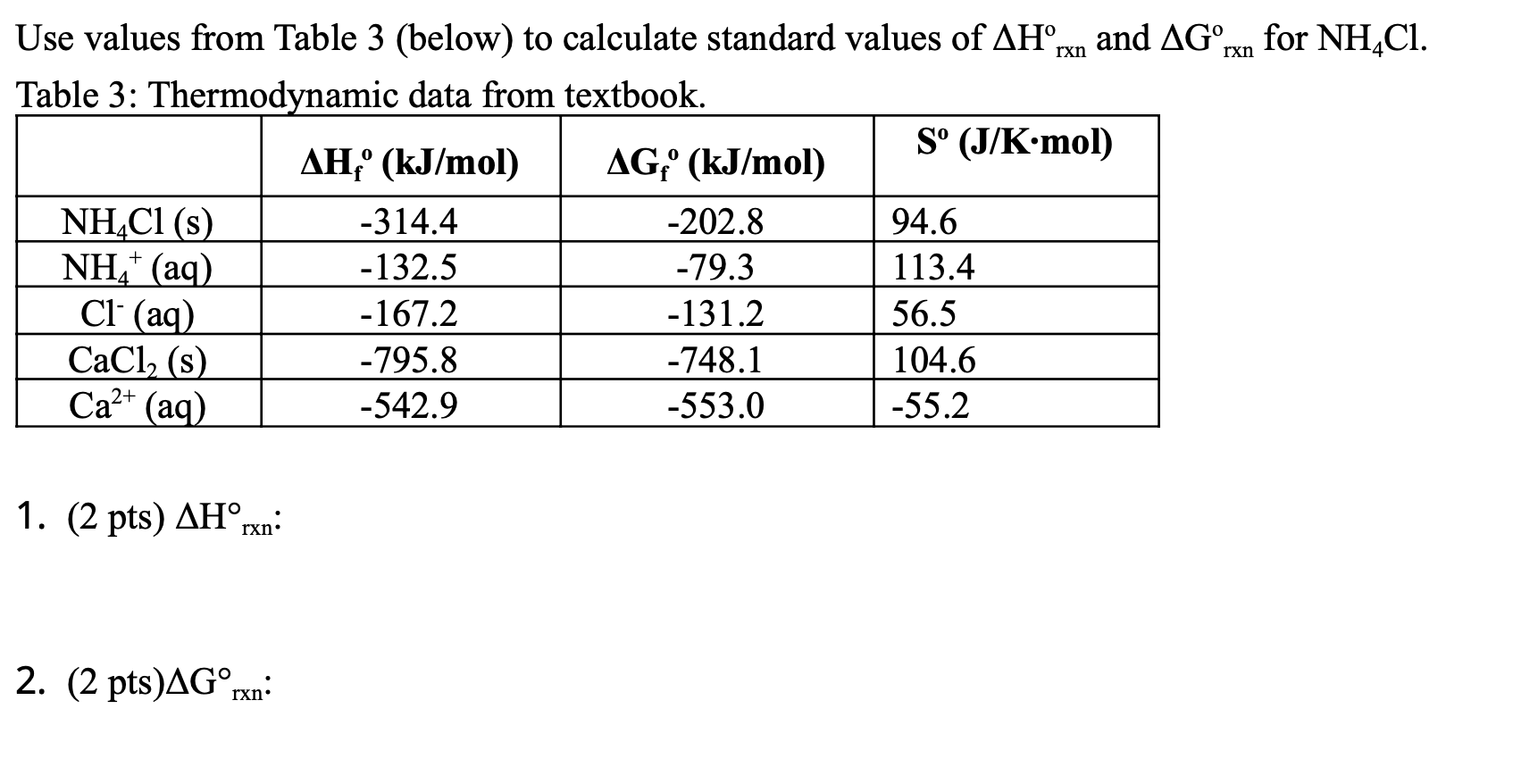 Use values from Table 3 (below) to calculate standard | Chegg.com