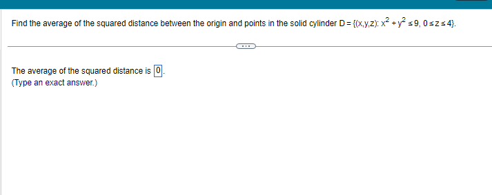 Solved Find the average of the squared distance between the | Chegg.com