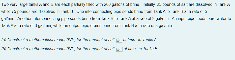 Solved Two very large tanks A and B are each partially | Chegg.com