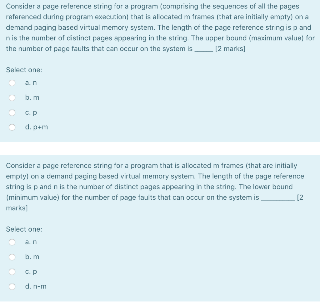 Solved Consider a page reference string for a program | Chegg.com