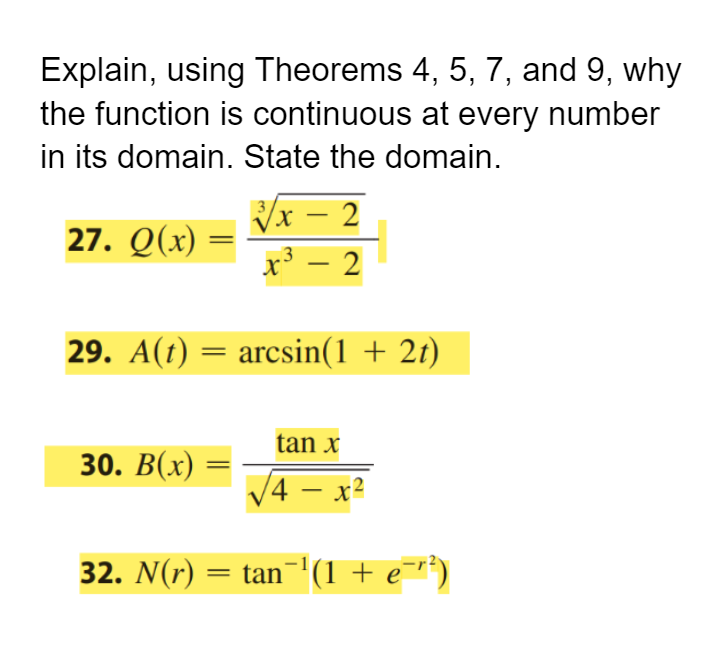 Explain Using Theorems 4 5 7 And 9 Why The