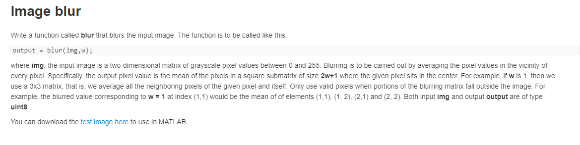 Solved Image blur Write a function called blur that blurs | Chegg.com