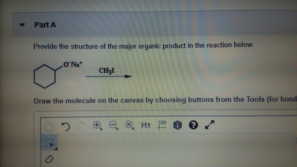 Solved Part A Provide the structure of the major organic | Chegg.com