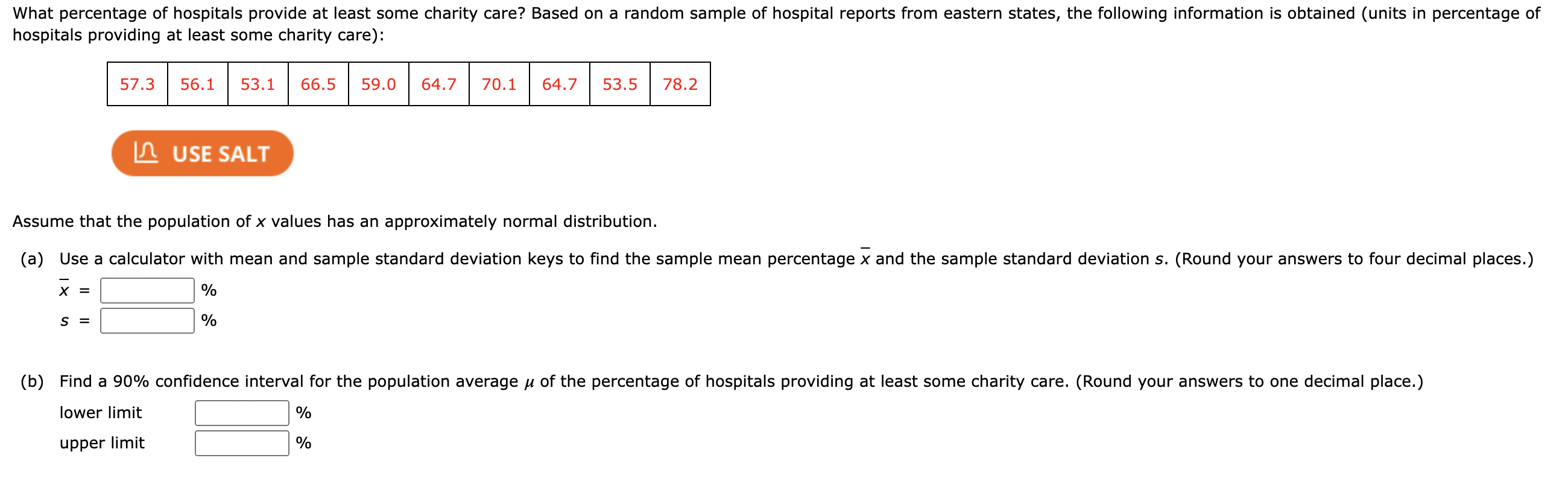 Solved he population of x values has an approximately normal | Chegg.com