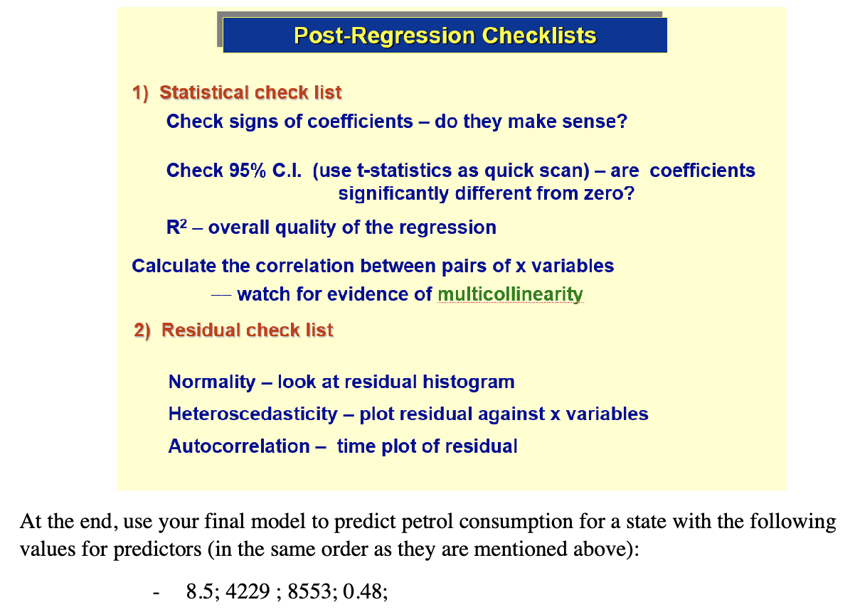 Solved So, I already performed the regression model for the | Chegg.com