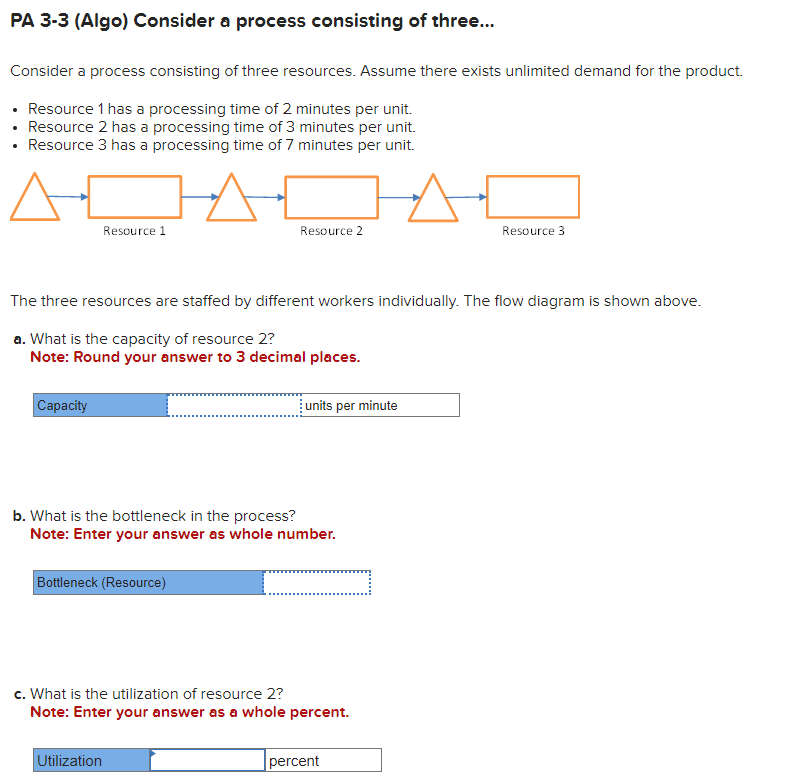 Solved d. How long does it take the process to produce 205 | Chegg.com