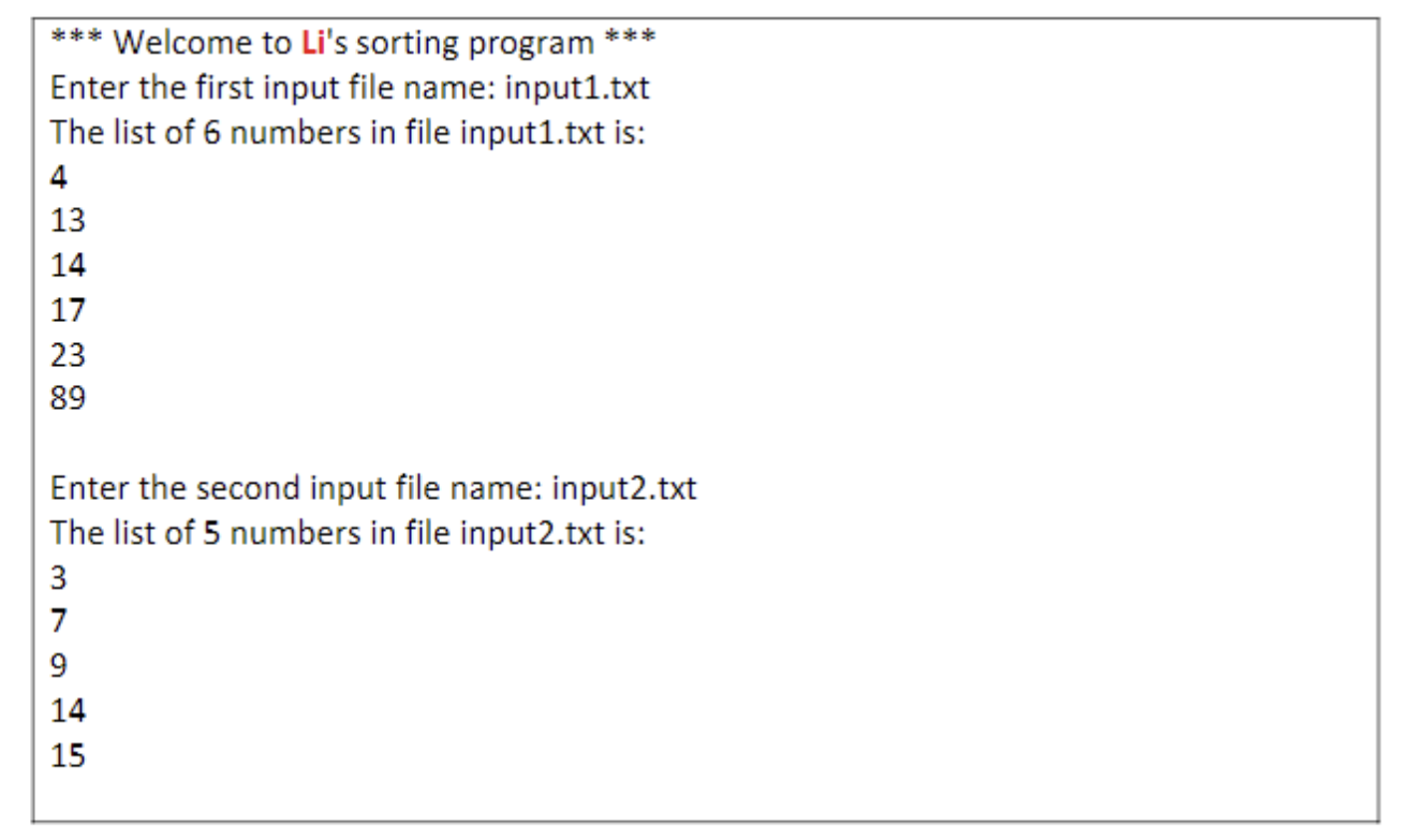 Solved Please Write A C Program That Merges The Numbers In 