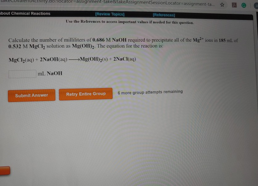 Solved LaRecovalentActivity.do?locator=assignment-take&take | Chegg.com