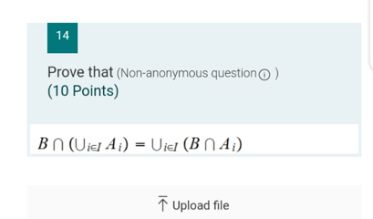 Solved 14 Prove that (Non-anonymous question o) (10 Points) | Chegg.com