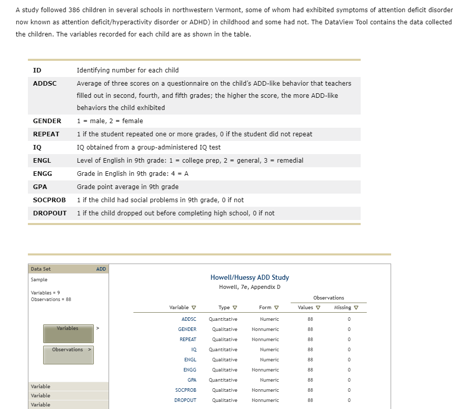A study followed 386 children in several schools in | Chegg.com