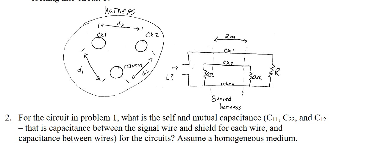 Solved Two circuits share the same harness as shown below. | Chegg.com