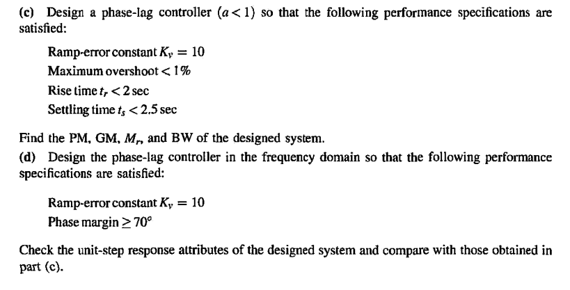 Solved 9-50. The controlled process of a unity-feedback | Chegg.com
