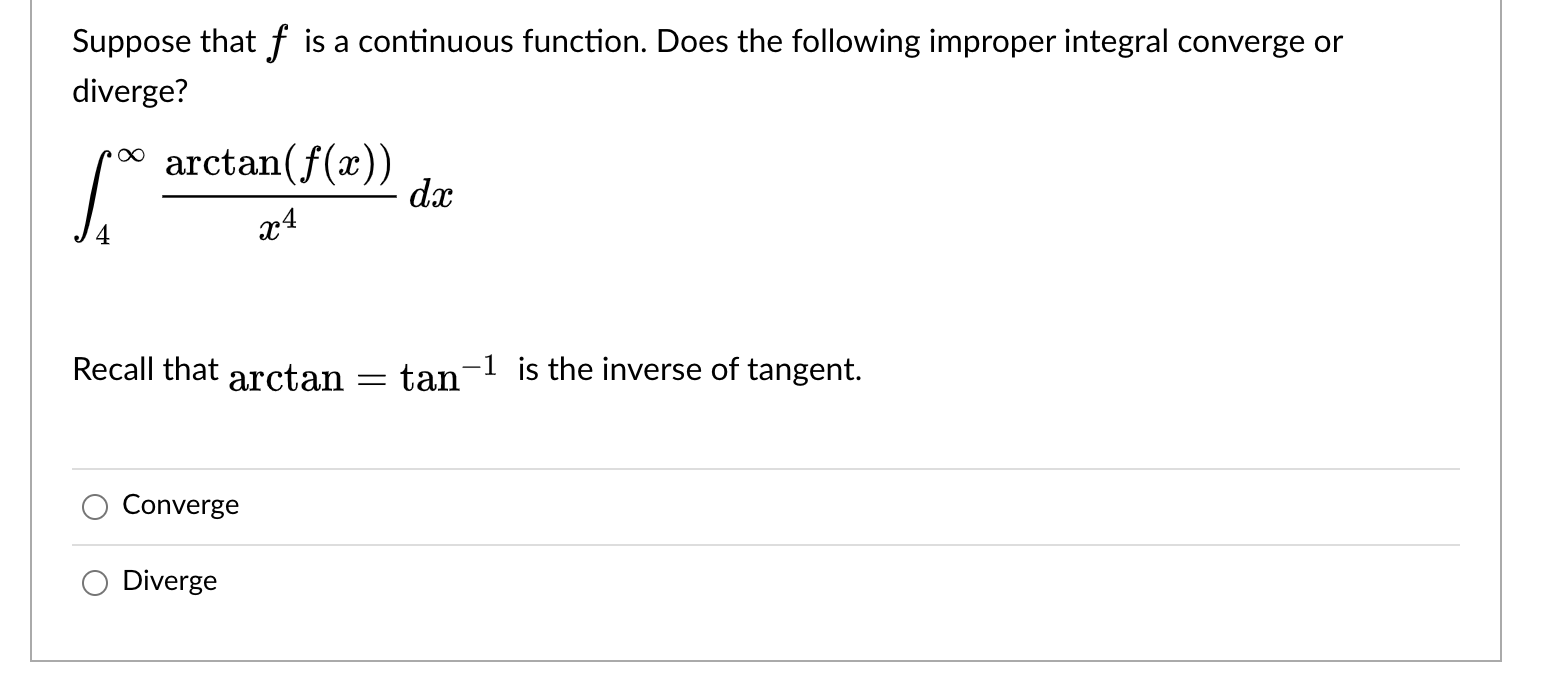Solved Suppose that f is a continuous function. Does the | Chegg.com
