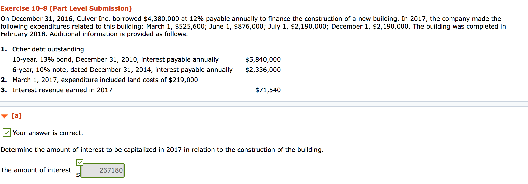 Solved Exercise 10-8 (Part Level Submission) On December 31, | Chegg.com
