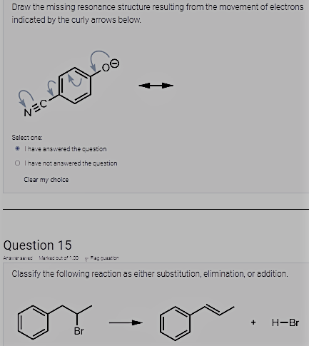 Solved Draw the missing resonance structure resulting from | Chegg.com