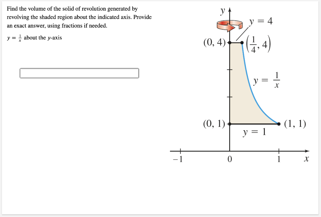 Solved Find the volume of the solid of revolution generated | Chegg.com