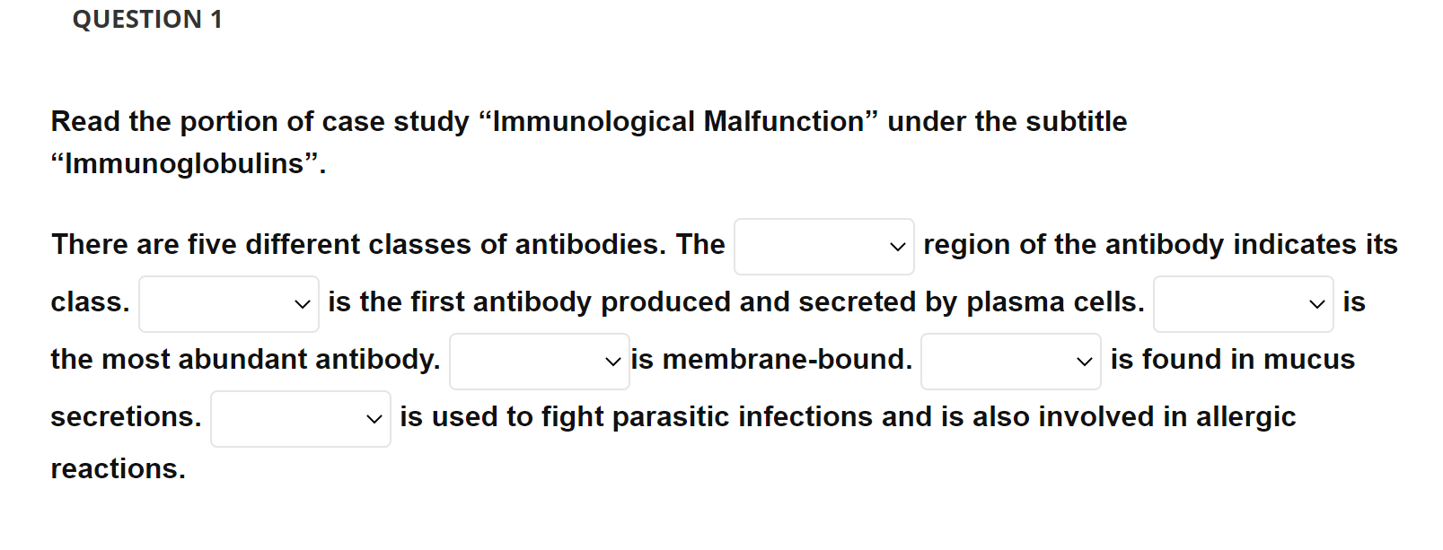 Solved Read the portion of case study “Immunological | Chegg.com