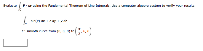 Solved Evaluate F. dr using the Fundamental Theorem of Line | Chegg.com
