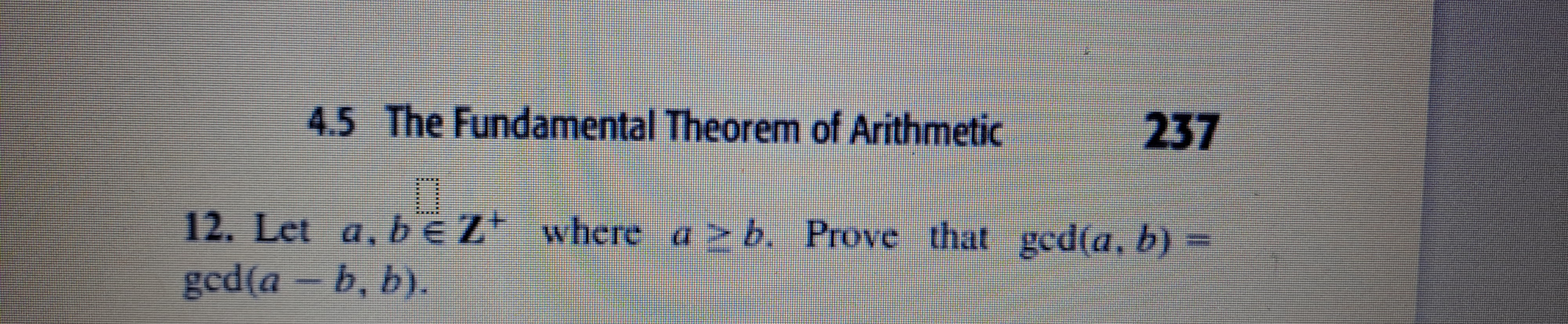 4.5 The Fundamental Theorem of Arithmetic 237 12. Let | Chegg.com