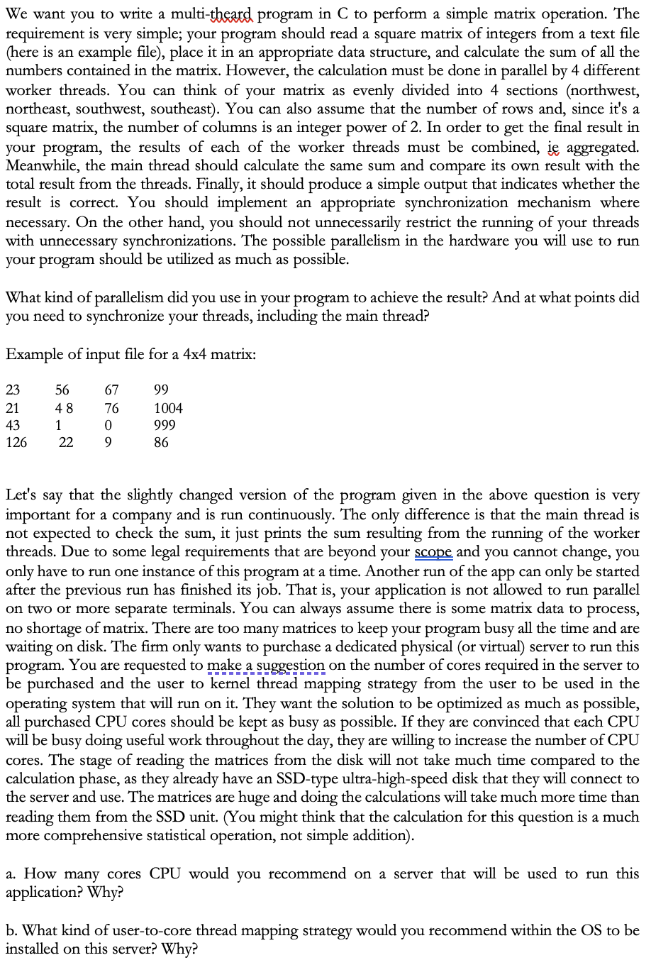 Solved C language. First part. Answer with proof. Attach | Chegg.com