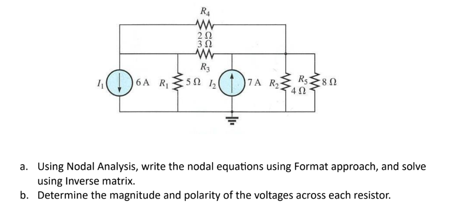 Solved a. ﻿Using Nodal Analysis, write the nodal equations | Chegg.com