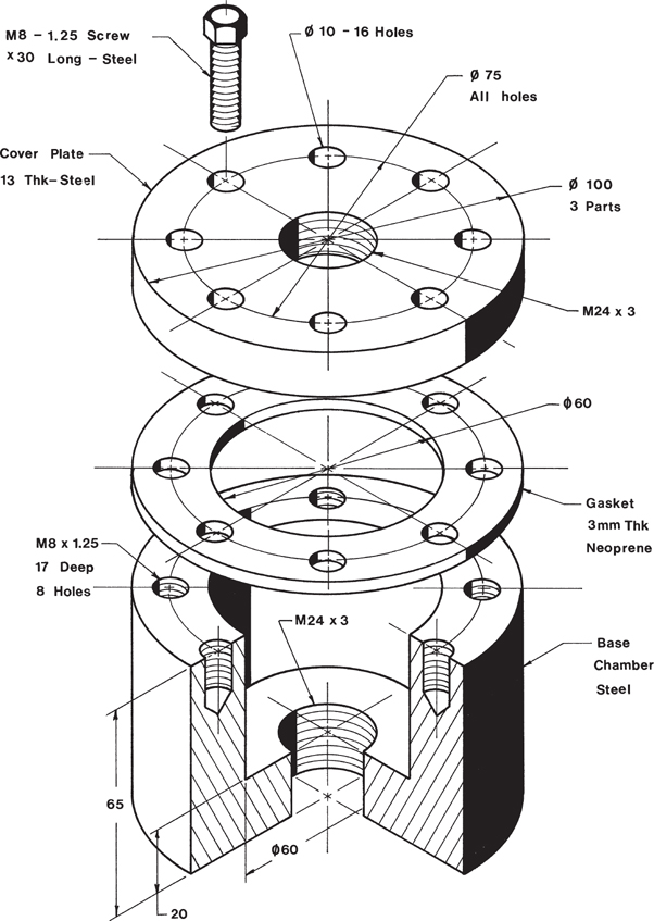 Solved 1. Draw an assembly drawing including all components. | Chegg.com