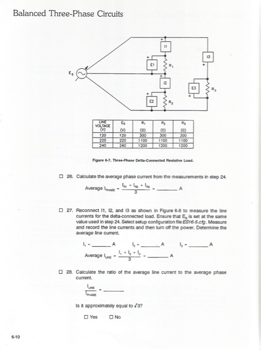 Balanced Three-Phase Circuits Usually, the three line | Chegg.com
