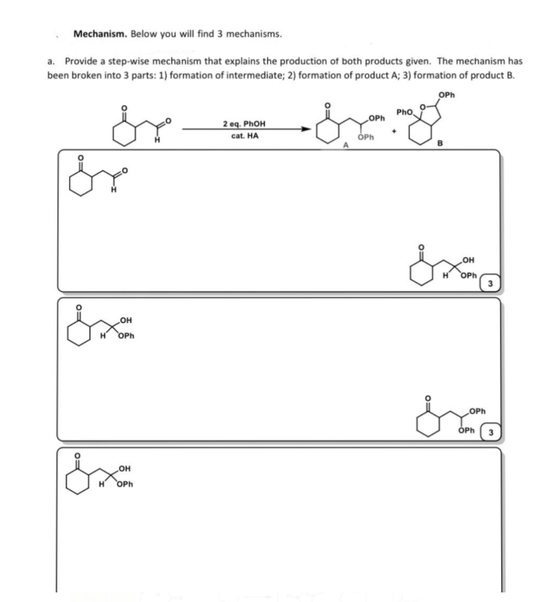 Solved Mechanism. Below you will find 3 mechanisms. a. | Chegg.com