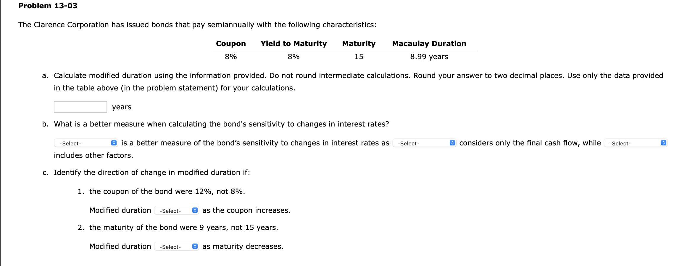 Solved Drop down options are 1,2,3 : Maturity or Modified | Chegg.com