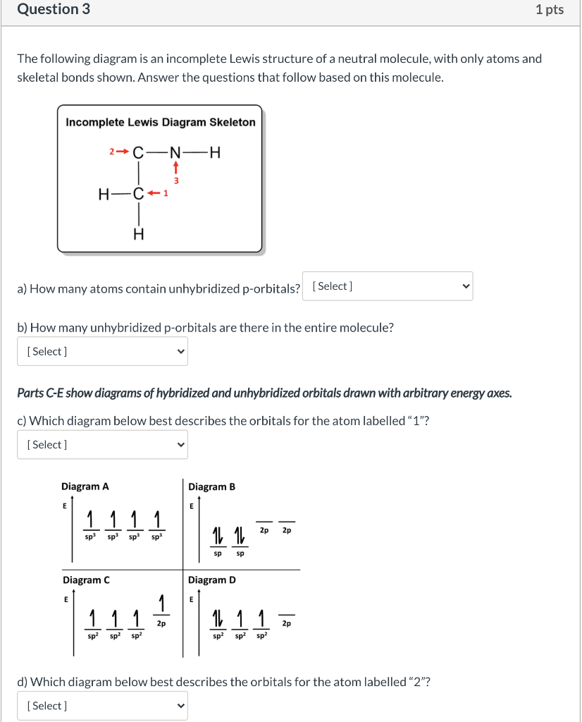 Solved Question 3 1 pts The following diagram is an | Chegg.com