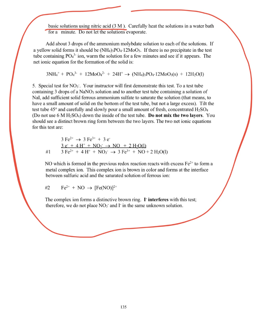 Solved Experiment 7 Qualitative Analysis: Anions I. | Chegg.com