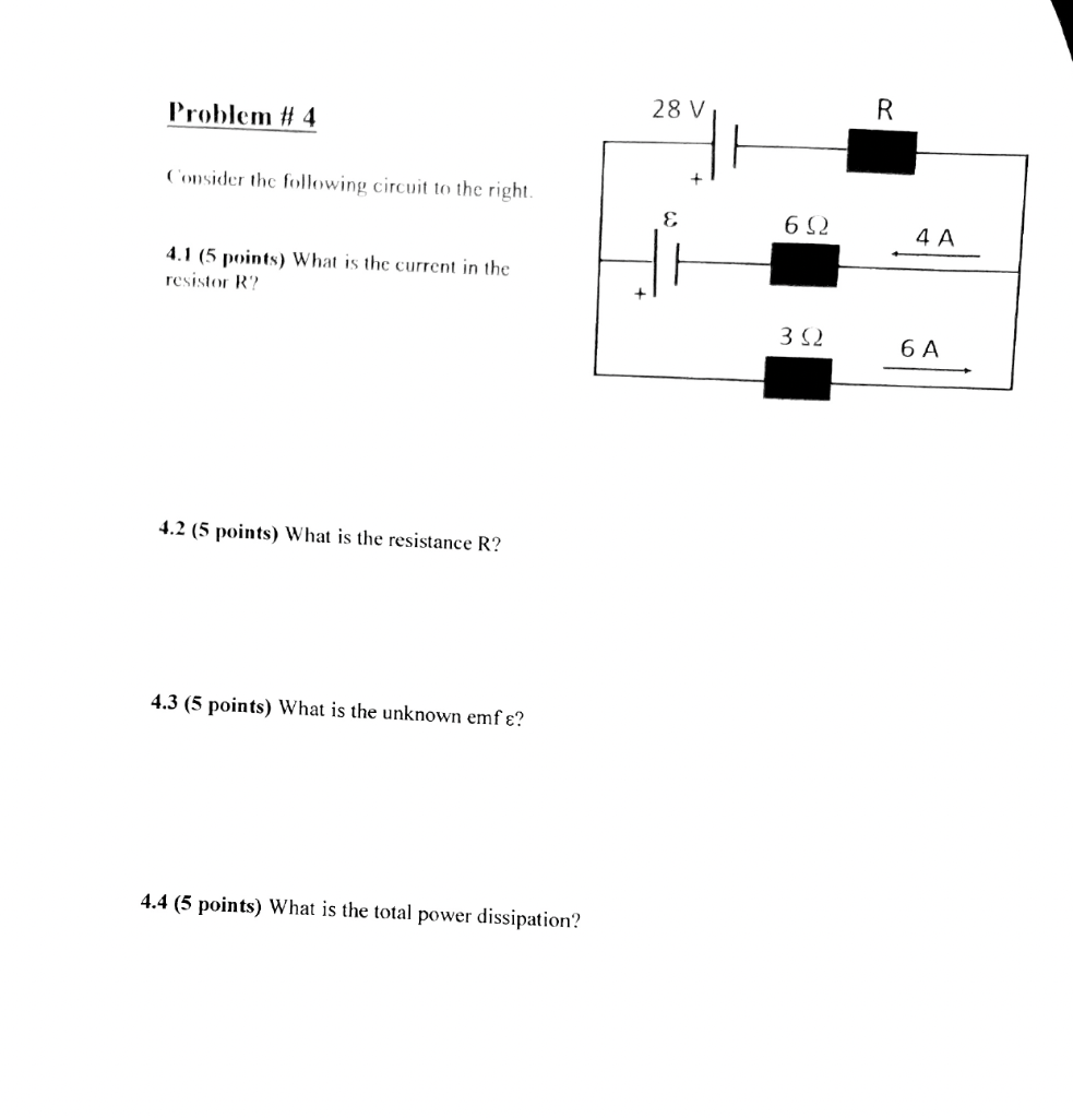 Solved Problem #4 28 V R Consider the following circuit to | Chegg.com