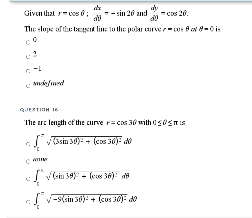 Solved dx dy Given that r=cos ; - sin 20 and = cos 28. dᎾ dᎾ | Chegg.com
