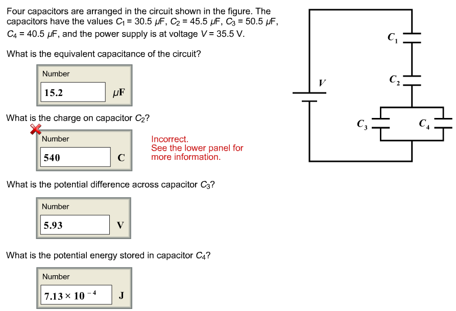 Solved Four capacitors are arranged in the circuit shown in | Chegg.com