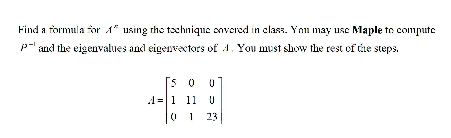 Solved Find a formula for An using the technique covered in | Chegg.com